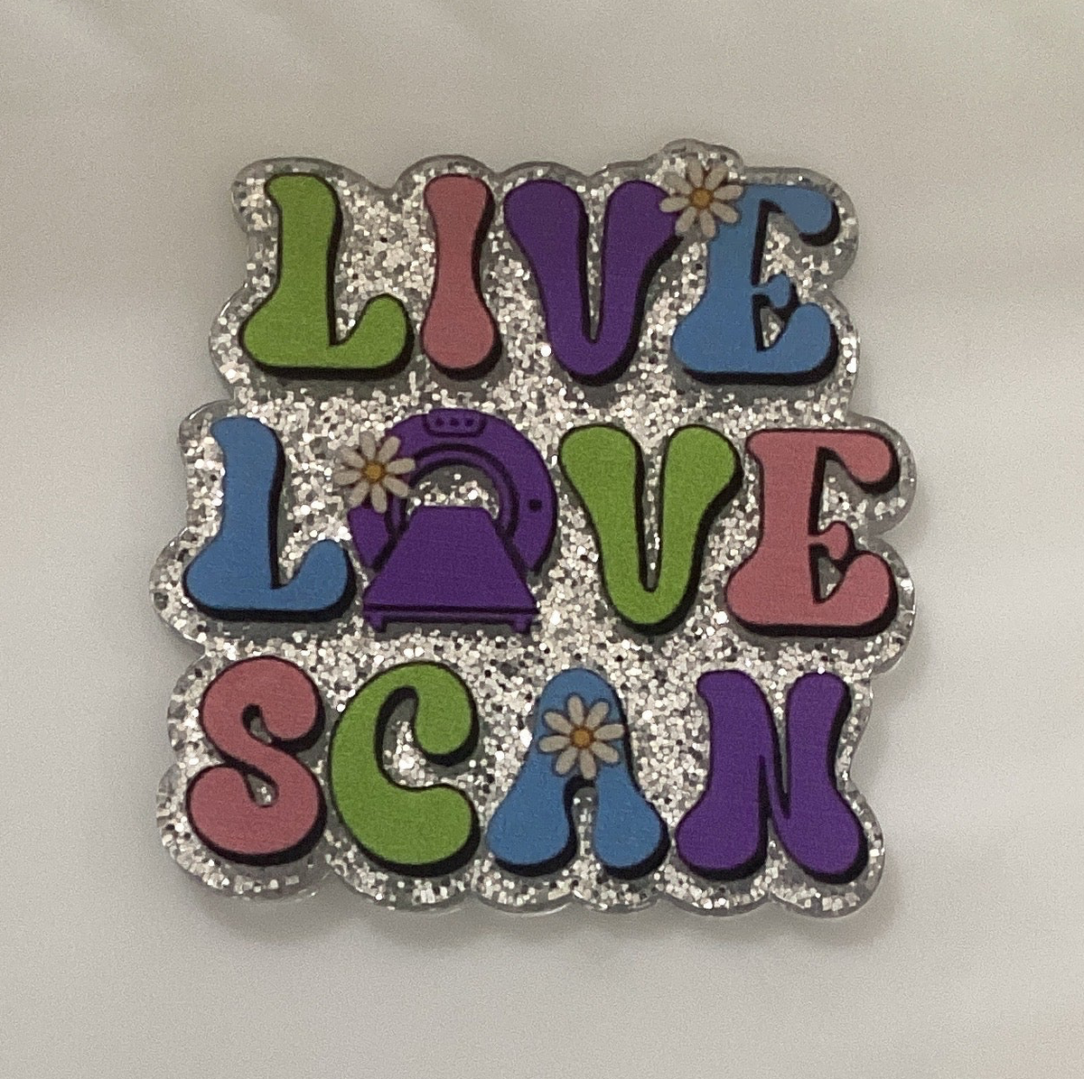 Live Love Scan Acrylic – The Lyon's Paw Print Co.